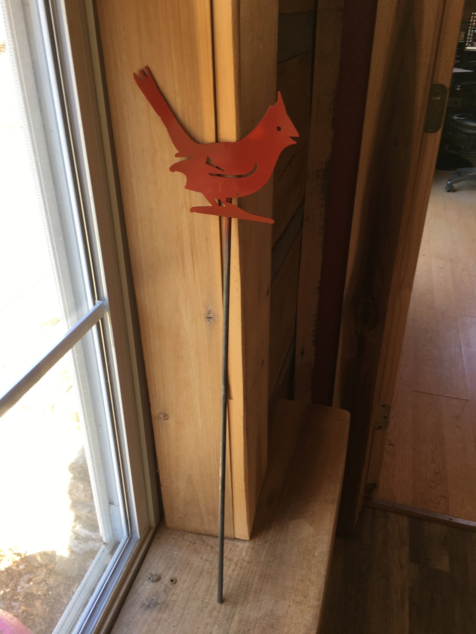Cardinal Garden Stake | Etsy
