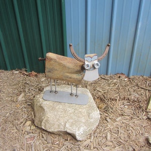 Cow/steer Metal/yard Art Re-used Re-purposed Up-cycled - Etsy