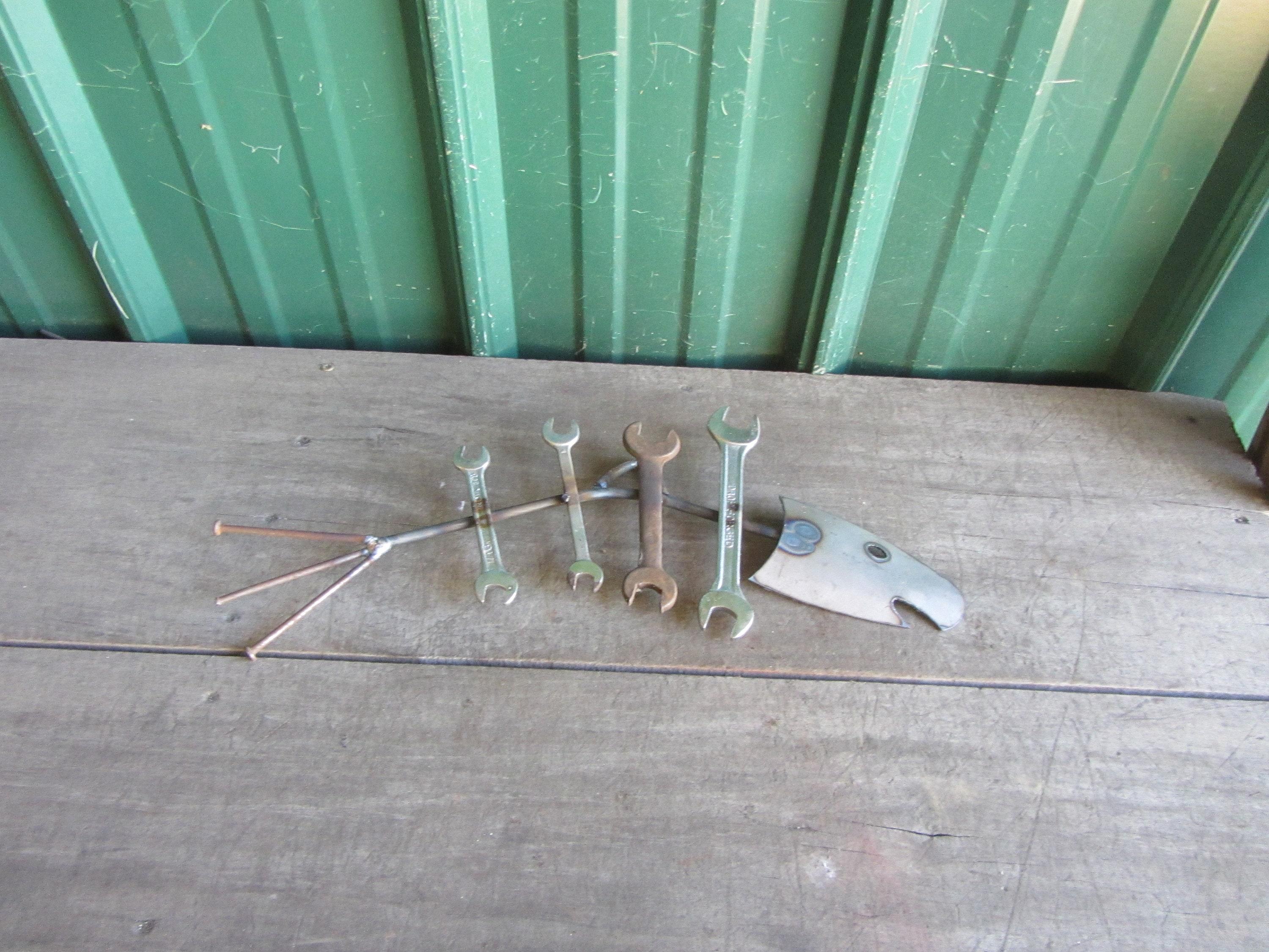 Welded Metal Wrench Fish No Water Required - Etsy Canada