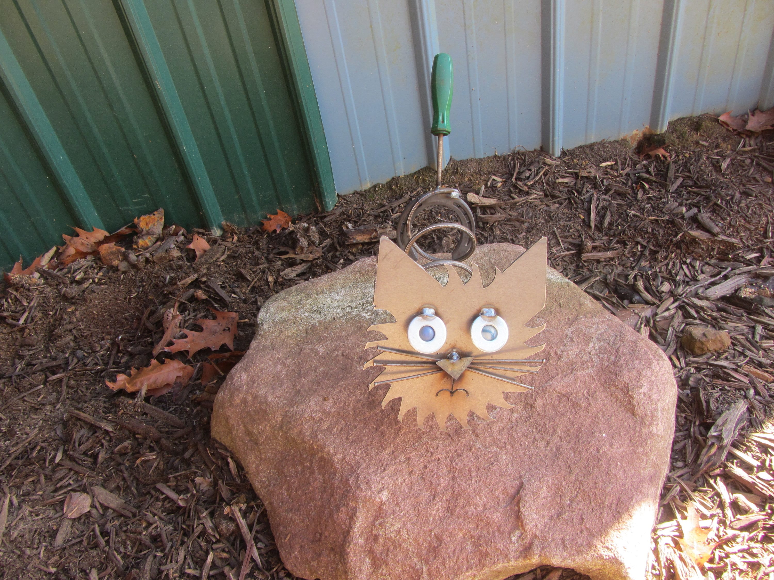 Recycled Metal Cat - Etsy