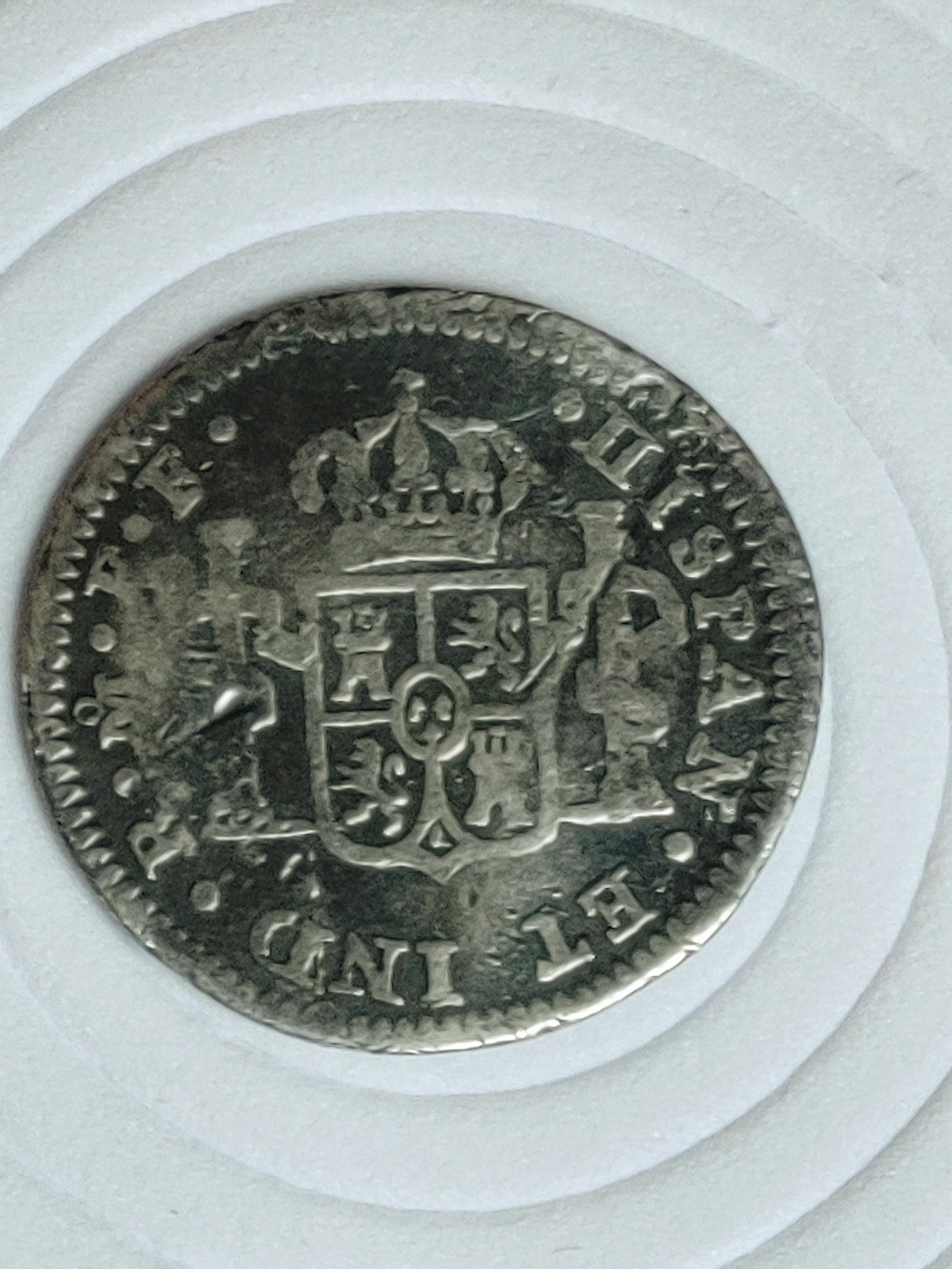 1782 Mexico City Minted Silver Half Reale Treasure Coin With COA, Gift ...