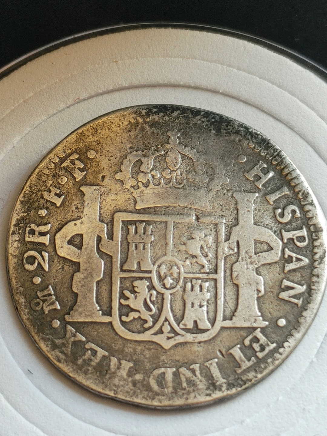 1782 Mexico City Minted Silver Dos Reales Treasure Coin With COA, Gift ...