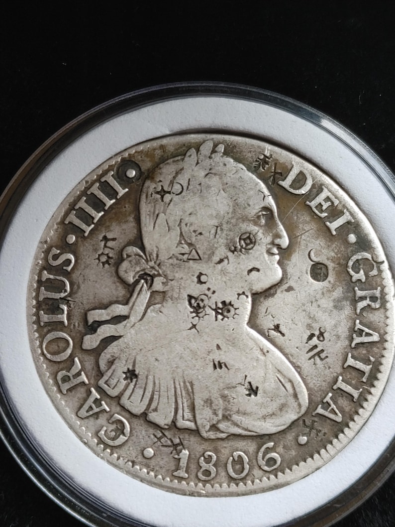 1806 Mexico City Minted .903 Silver 8 Reale Treasure Coin With COA ...