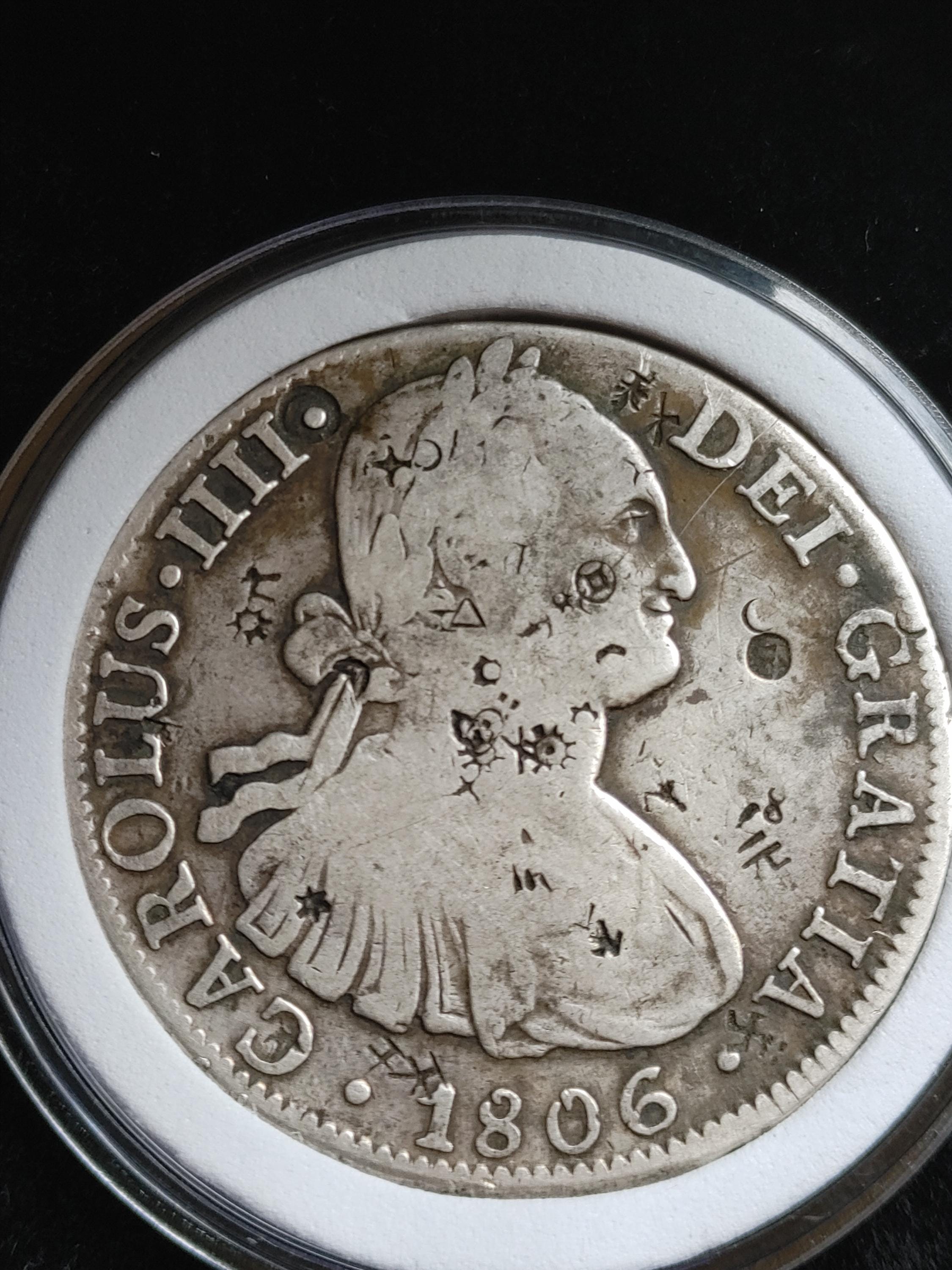 1806 Mexico City Minted .903 Silver 8 Reale Treasure Coin With COA ...