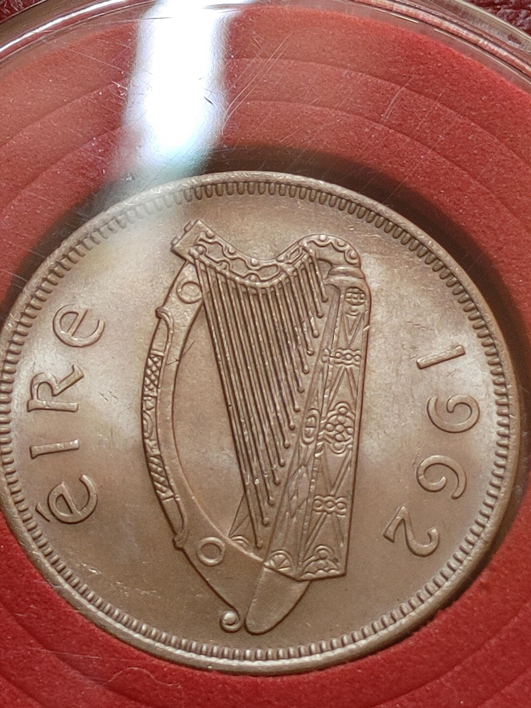 Irish Harp and Salmon of Wisdom, High-grade, Brilliant, Uncirculated ...