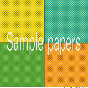Vintage Double Spots Digital Paper Package, 10 Printable Sheets, 12x12 ...