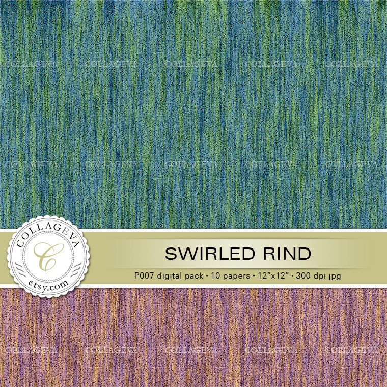 Digital Paper Package Swirled Rind 10 Printable Sheets - Etsy