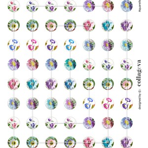 Watercolor Flowers Digital Collage Sheet 20 18 16 14 12 - Etsy