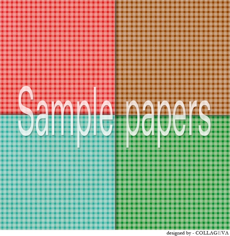 Soft Plaid Digital Paper Pack 20 Printable Sheets 12x12 - Etsy