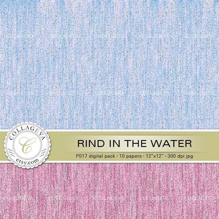 Rind in the Water P017 Digital Paper Pack 10 Printable - Etsy