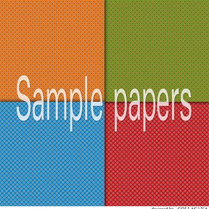 Vintage Double Spots Digital Paper Package, 10 Printable Sheets, 12x12 ...
