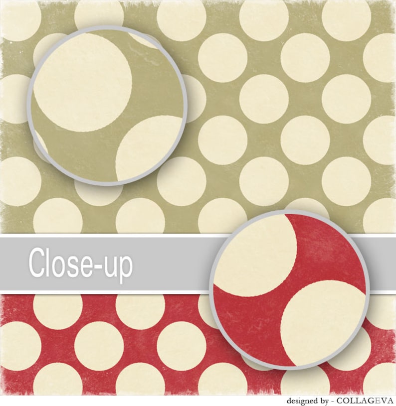 Shabby Chic Circles Digital Paper Pack, 20 Printable Sheets, 12x12 ...