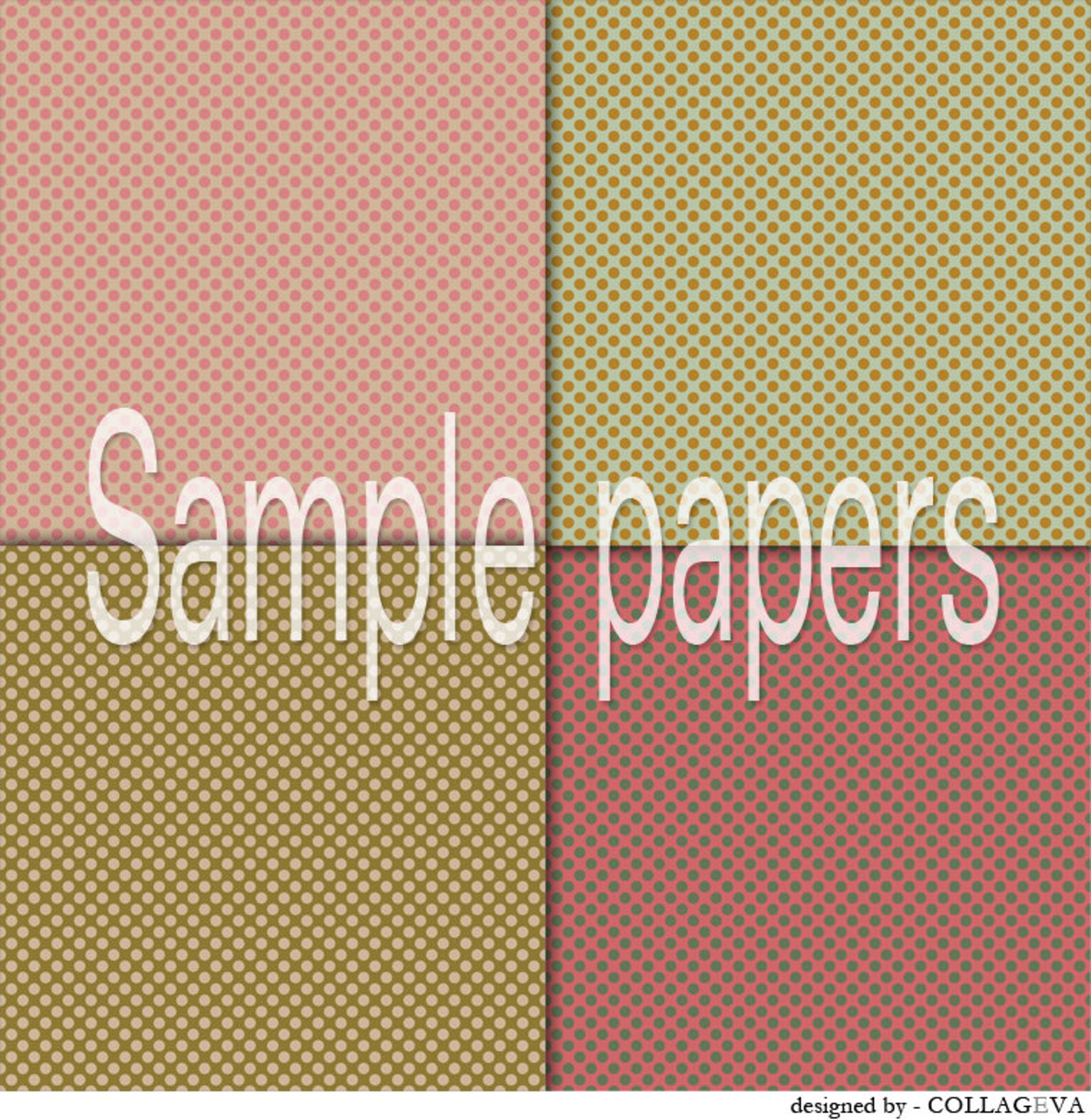 Shabby Colored Dots Digital Paper Pack 20 Printable Sheets - Etsy