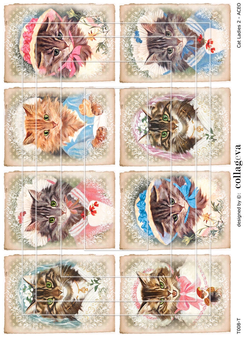 Cat Ladies 2, Bride Maid, Cute Kitten Kitty She-cat Female Feline ...