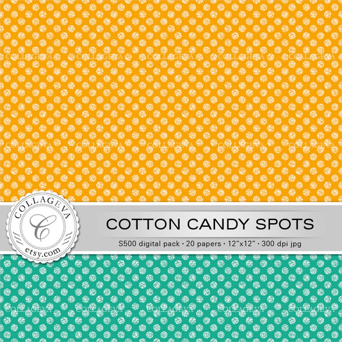 Cotton Candy Spots Digital Paper Pack 20 Printable Sheets - Etsy