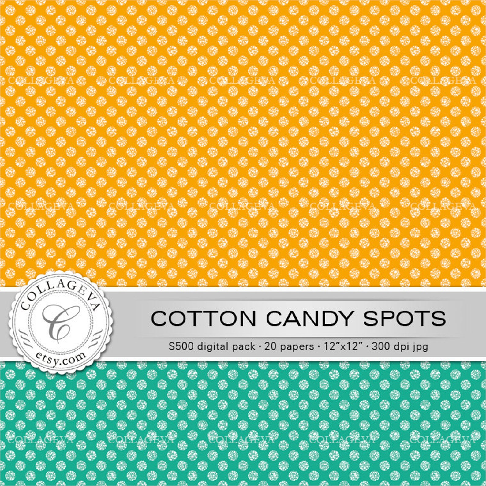Cotton Candy Spots Digital Paper Pack 20 Printable Sheets - Etsy