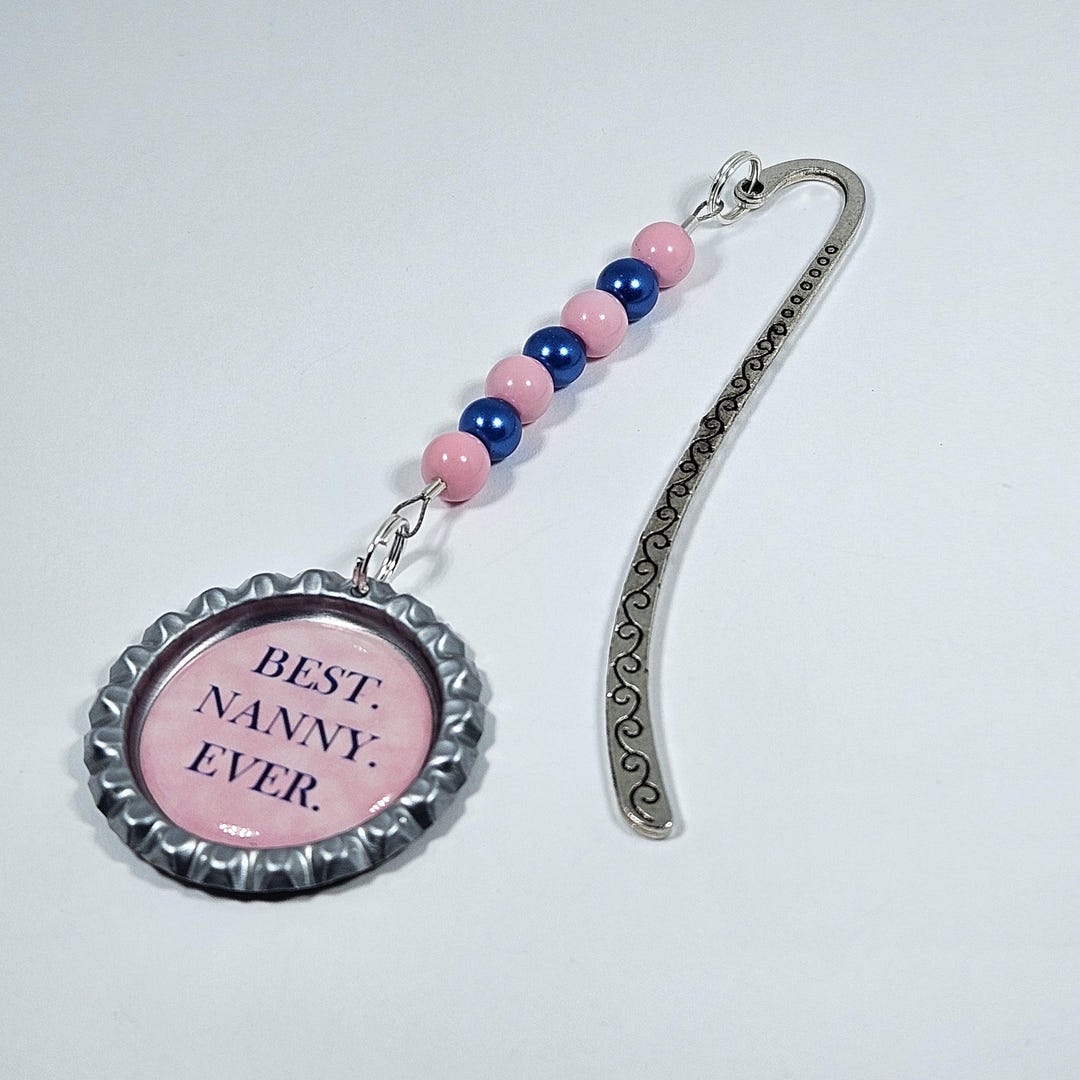 Nanny Bookmark, Best Nanny Ever, Grandma Gift, Beaded Bookmark ...