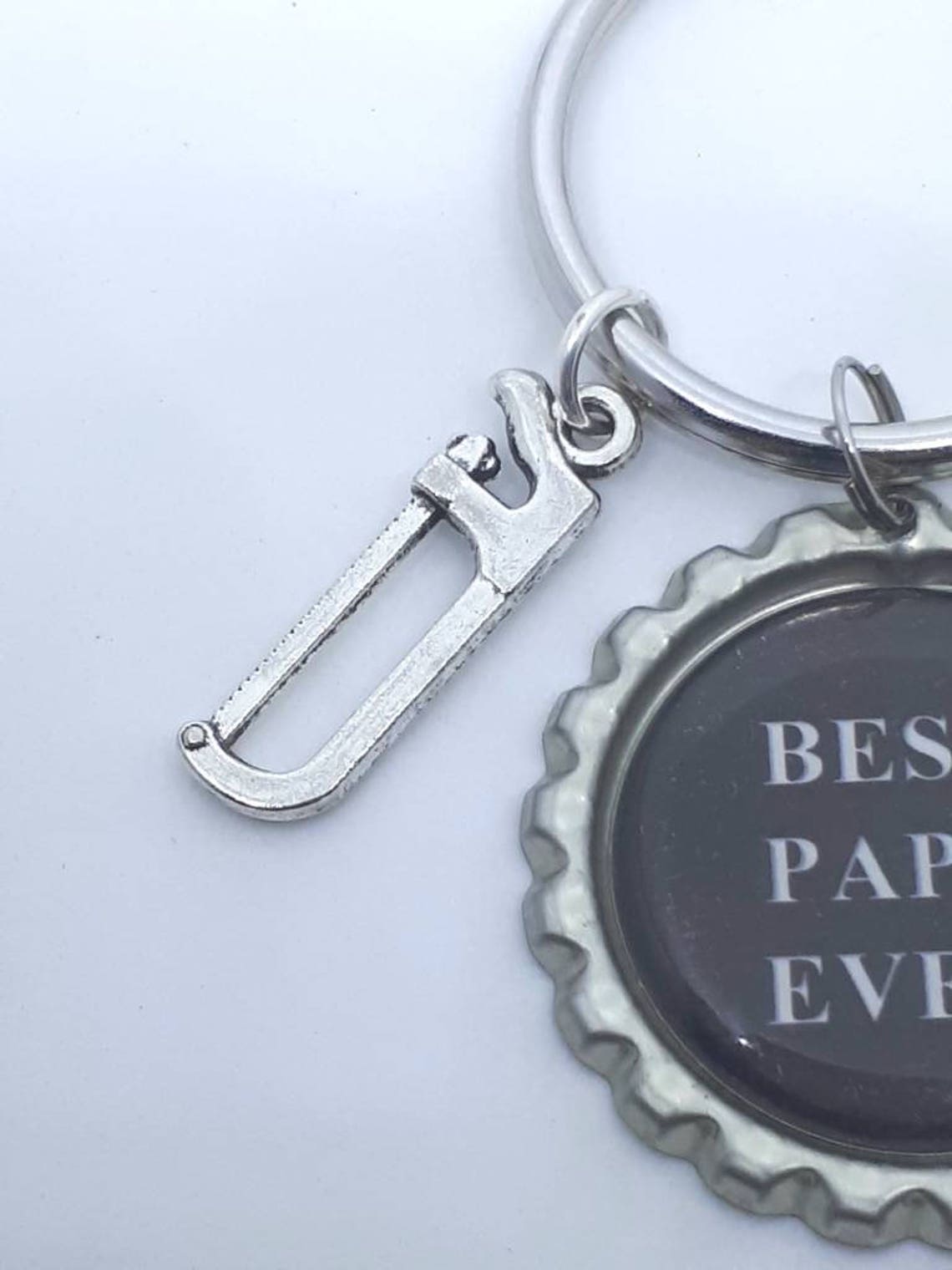 Papa Keychain, Papa Gift, Best Papa Ever, Grandpa Keychain, Grampie ...