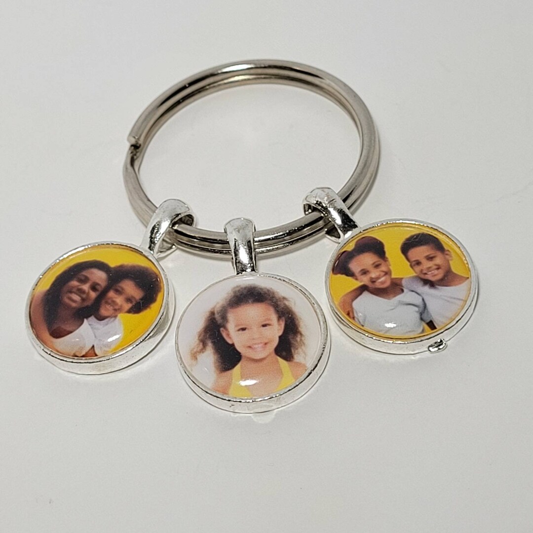2 3 or 4 Photo Keychain, Family Photo Keychain, Photo Gift ...