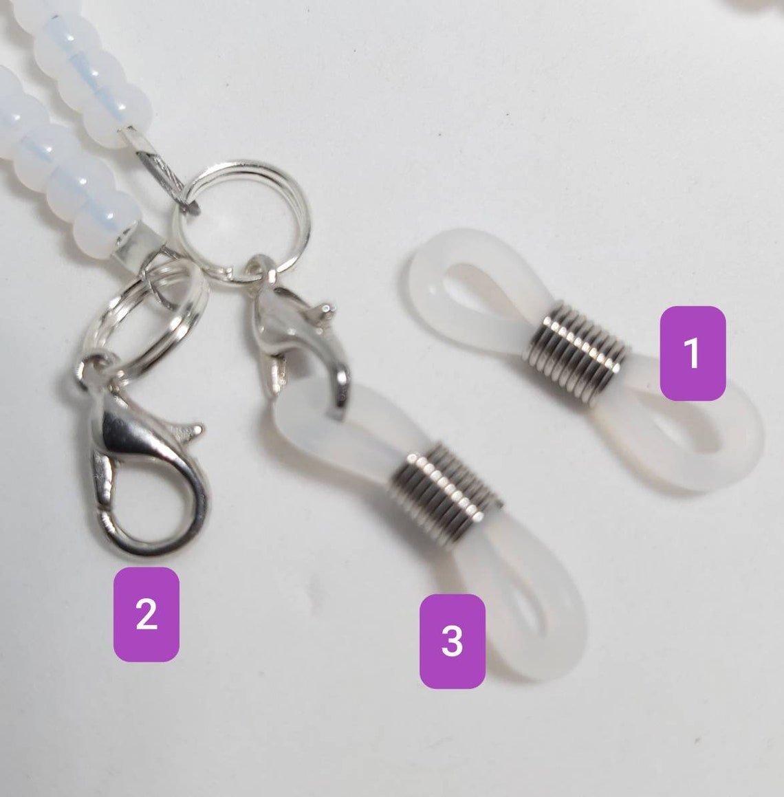 Pearl Eyeglass String, Beaded Glasses Chain, Pearl Lanyard, Eyeglass ...