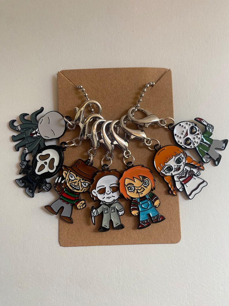 Classic Horror Movie Theme Stitch Marker Set - Etsy