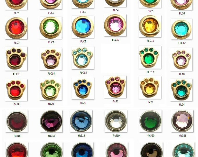 Assorted Lots of Floating Charms for Living Memory Lockets, Silver Gold ...
