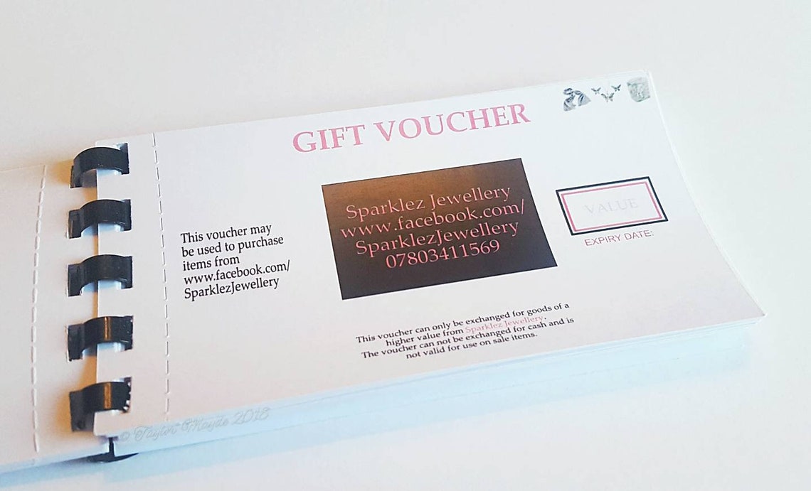 Business Gift Voucher Booklets, Business Stationery, Custom Business ...