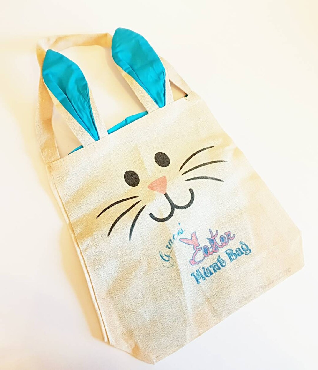 Easter Bag, Personalised Bag, Easter Egg Hunt, Gift, Fun Bag, Bunny Bag ...