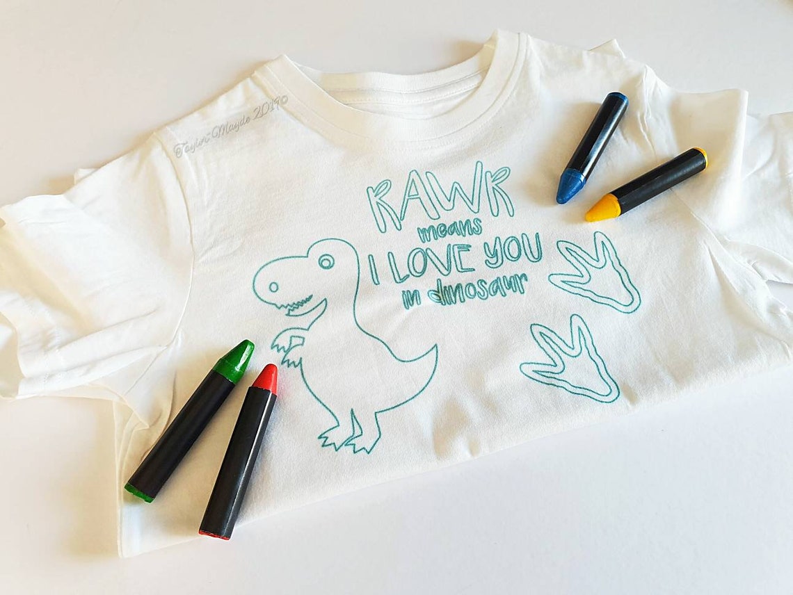 Children's Colouring in Tshirt Sets, Kids Birthday Gifts, Wedding ...