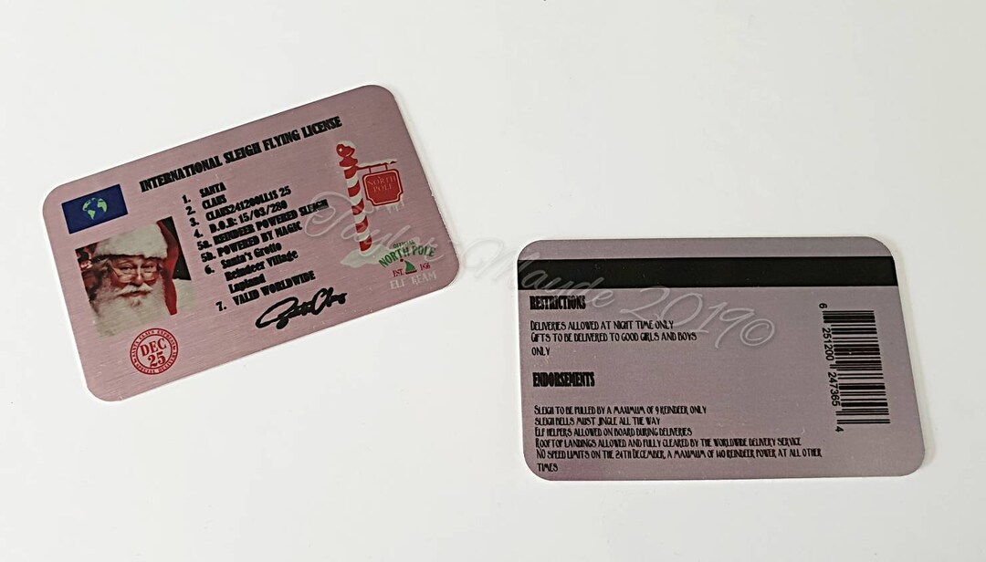Santa License, Elf License, Santa Sleigh, Elf Activity, Fun Christmas ...