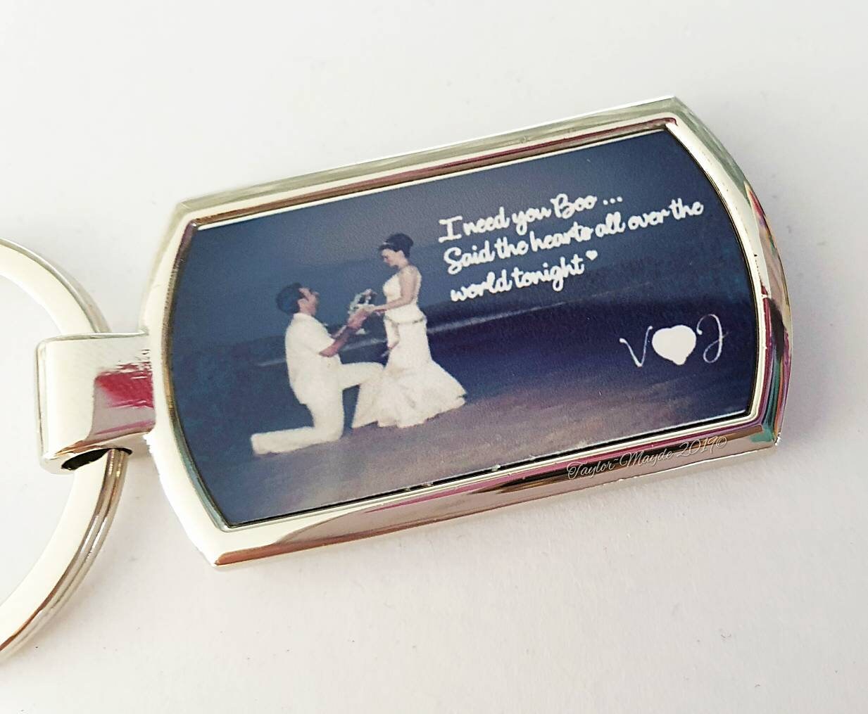 Keyring keychain photo keyring personalised keychain | Etsy