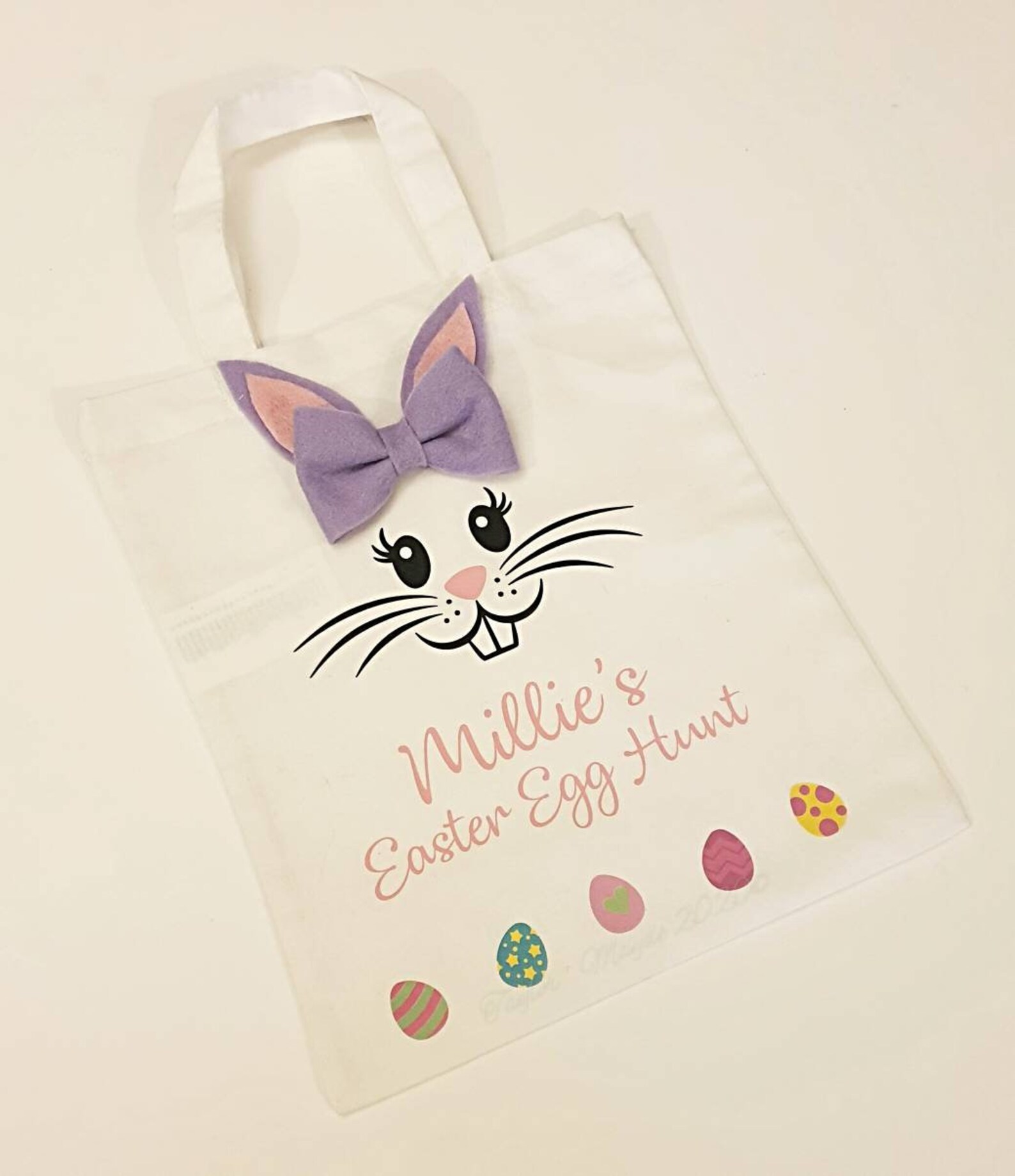 Easter Egg Hunt Bags Easter Bunny Personalised Easter Bags - Etsy UK