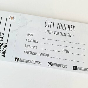 Business Gift Voucher Booklets, Business Stationery, Custom Business ...