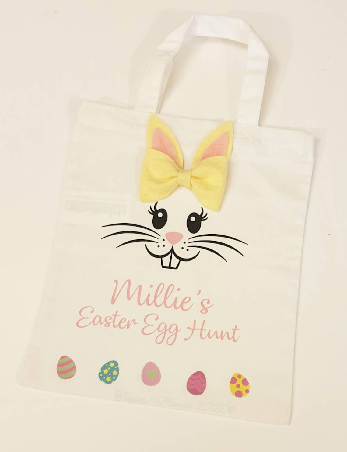 Easter Egg Hunt Bags Easter Bunny Personalised Easter Bags - Etsy UK