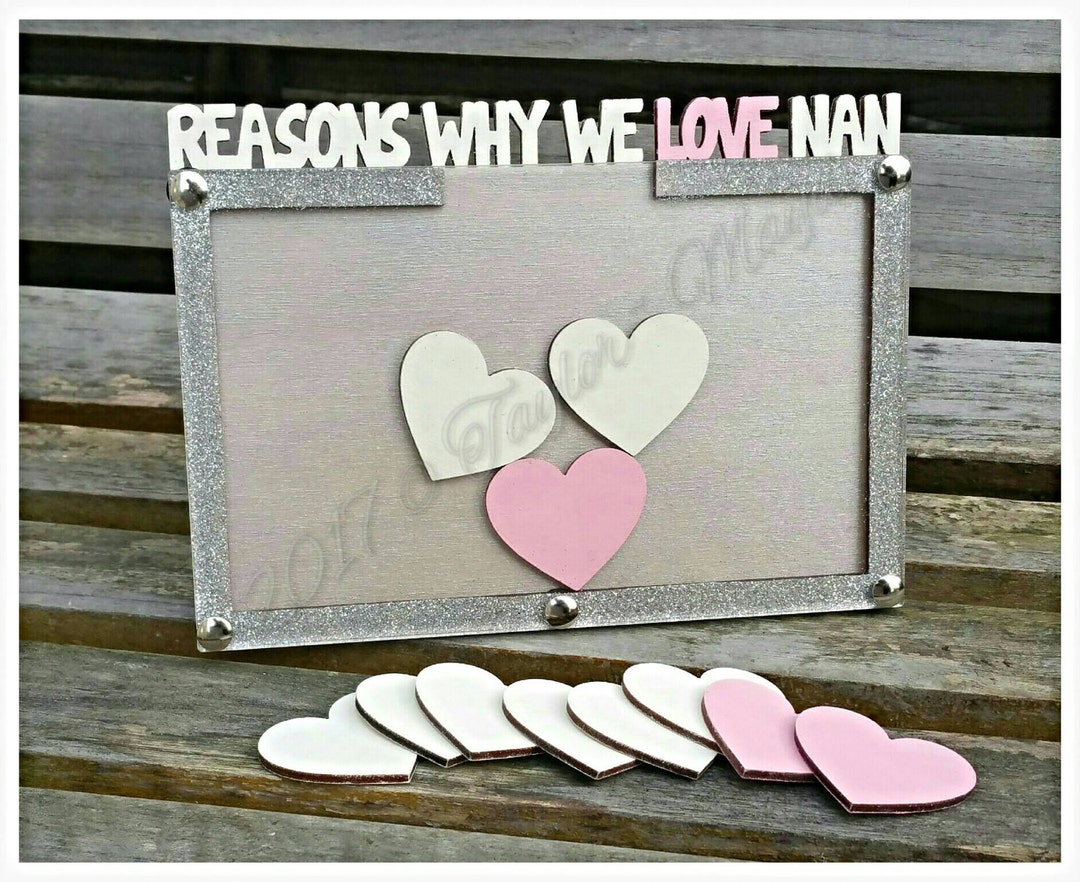 Mother's Gift Drop Box Frame Love Nan, Grandma, Nanny, Mom, Mommy, Mum ...