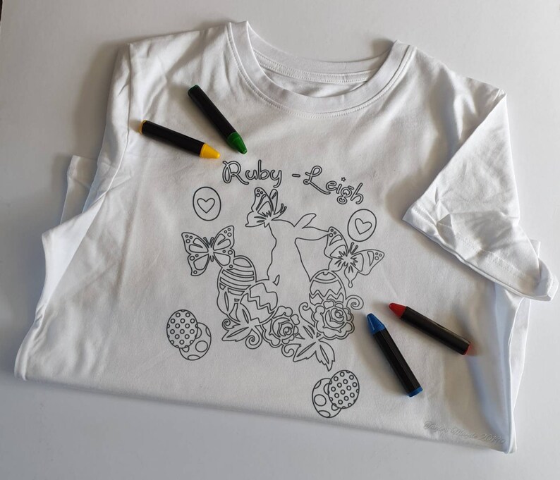 Children's Colouring in Tshirt Sets, Kids Birthday Gifts, Wedding ...