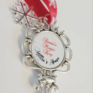Personalised Santa Key, Christmas Key, Santa's Key, No Chimney Father ...