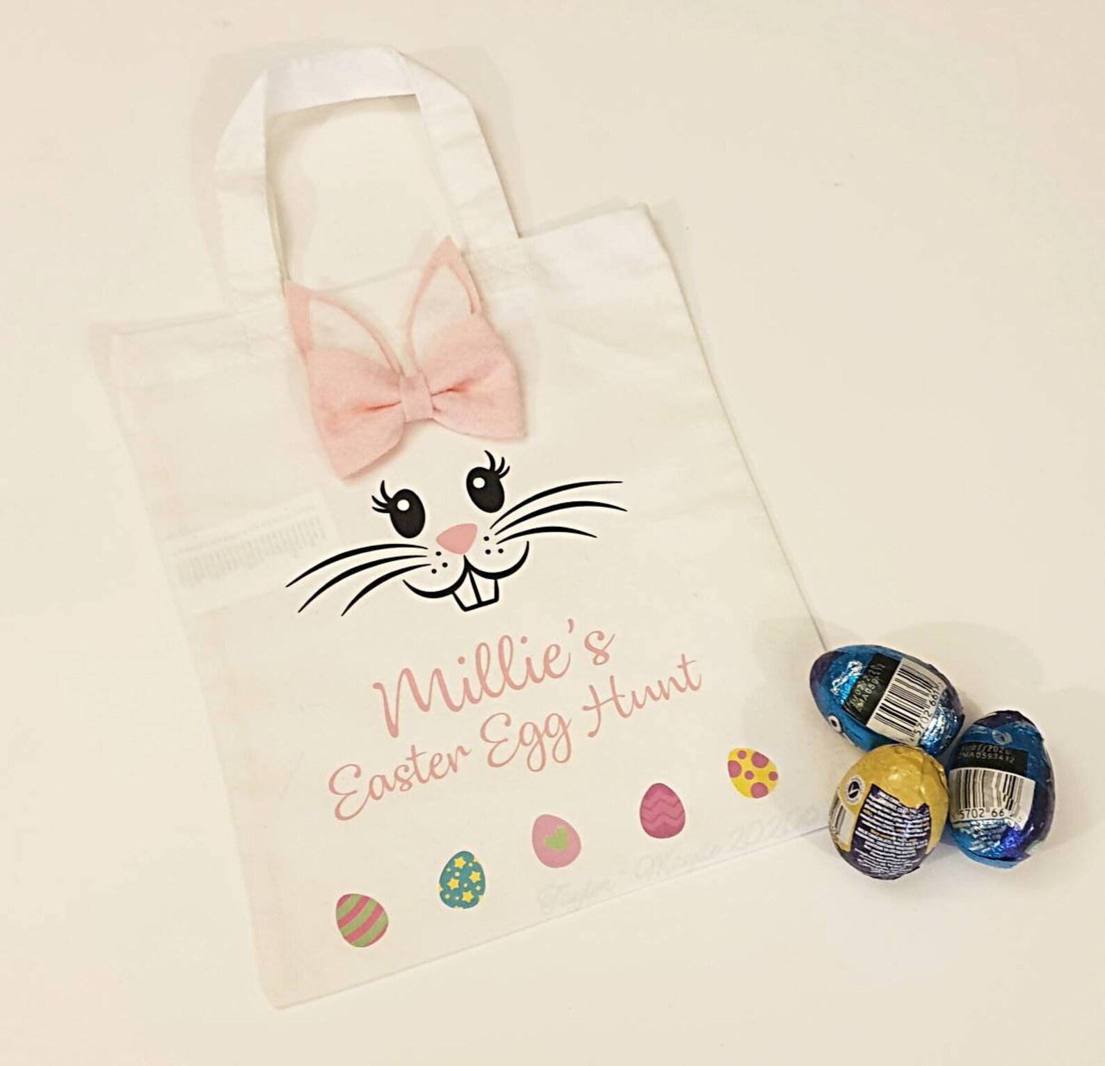 Easter Egg Hunt Bags Easter Bunny Personalised Easter Bags - Etsy UK