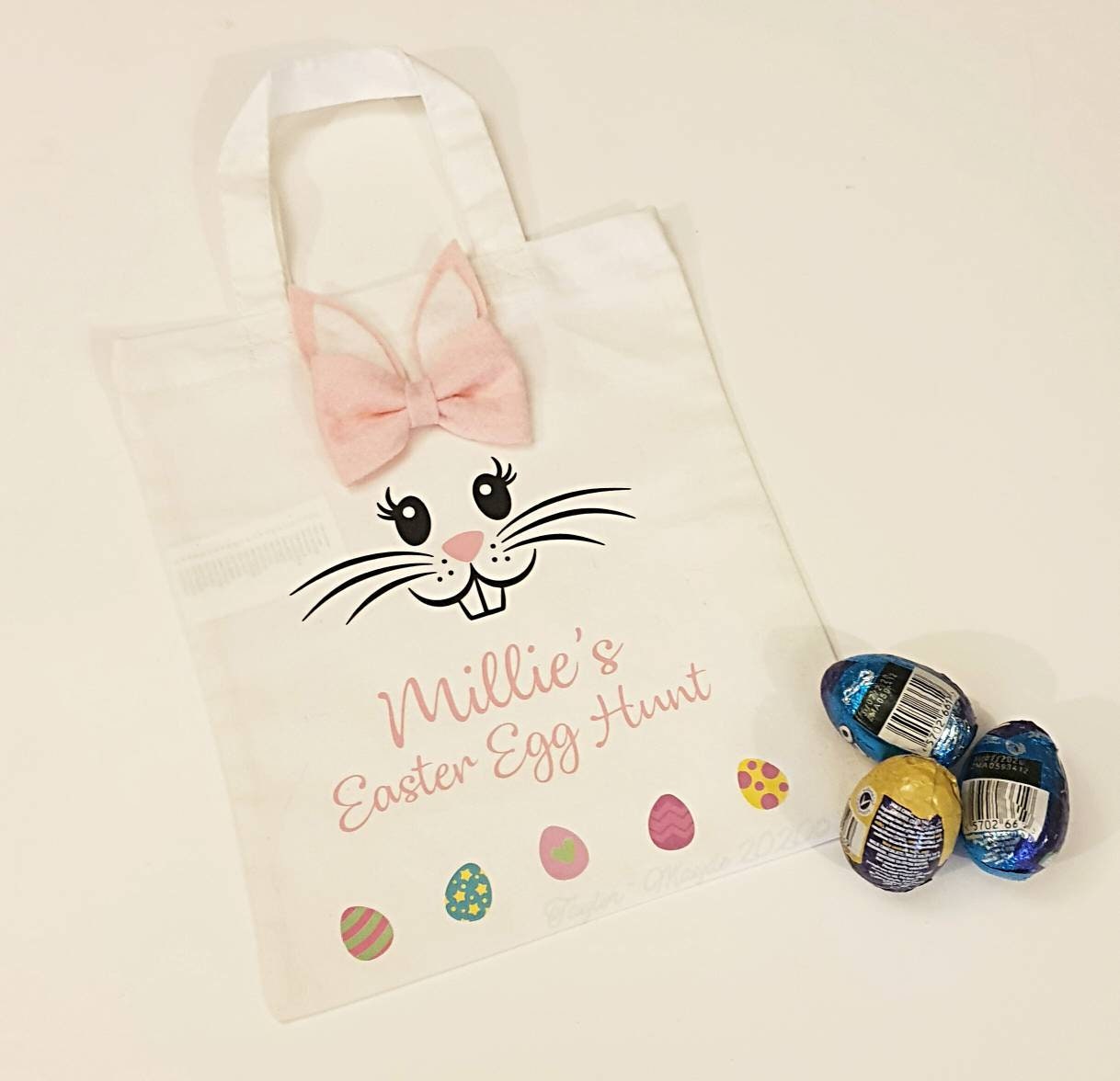 Easter Egg Hunt Bags Easter Bunny Personalised Easter Bags - Etsy UK