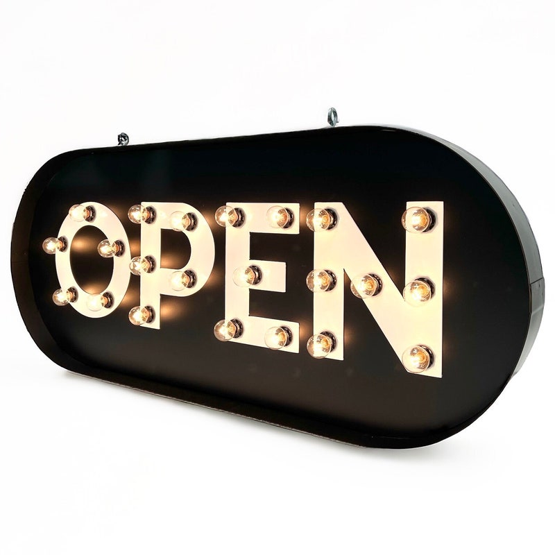 Lighted Open Sign - Etsy
