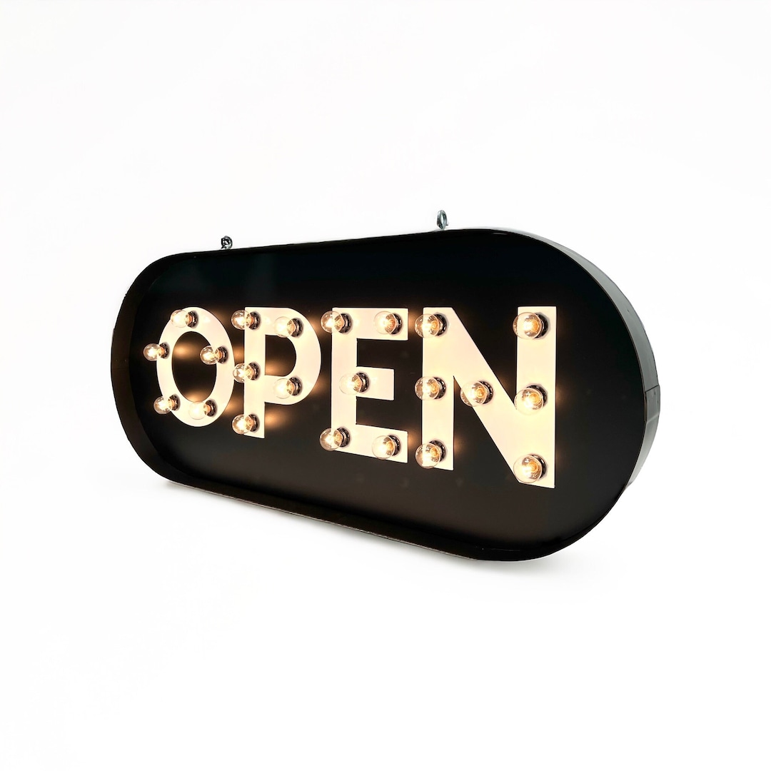 Open Sign Marquee 36", Light up Sign - Etsy