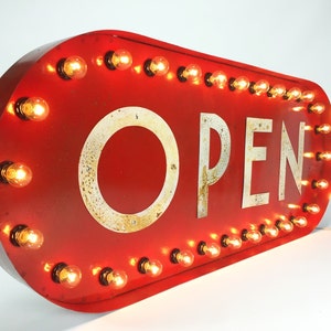 Open Sign Marquee 42 Light up Sign - Etsy