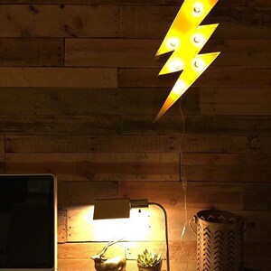 Lightning Bolt Marquee, Light up Sign - Etsy