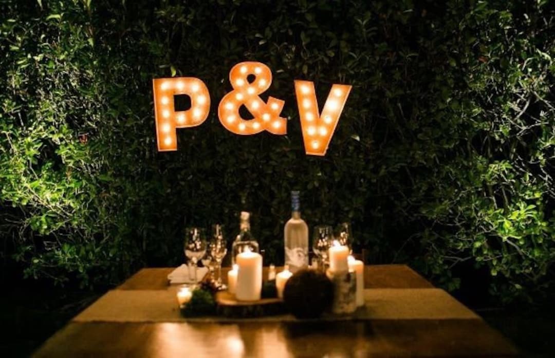 Marquee Letter Set 18", Marquee Letters and Ampersand (&) - Etsy