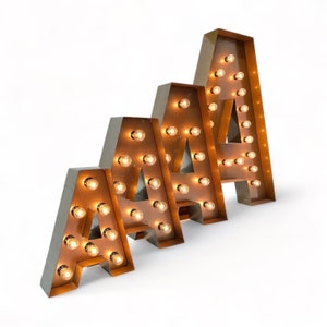 18" Marquee Letters, Light up Letter, Marquee Letters, Marquee Numbers ...