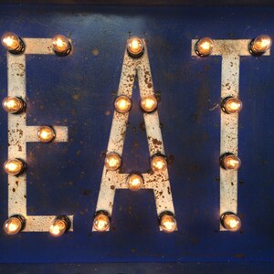 Eat Sign Marquee Light up Sign | Etsy