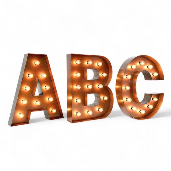 Marquee Numbers - Etsy