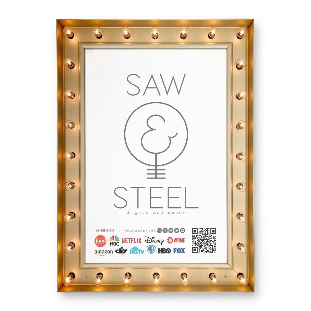 Marquee Movie Poster Display Wrapped: 24x36 Snap Frame, Home Theater ...