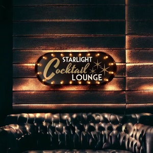 Cocktail Marquee Sign, Customizable Light up Sign - Etsy