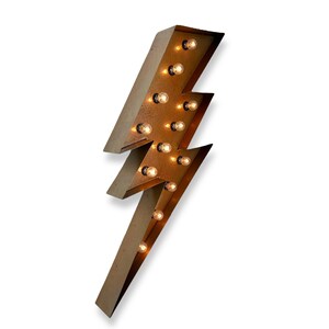 Lightning Bolt Marquee, Light up Sign - Etsy